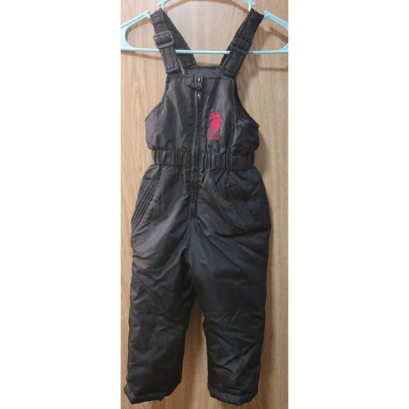 U.S. Polo Assn. | One Pieces | Us Polo Assn Snow Bibs Black Puffer ...